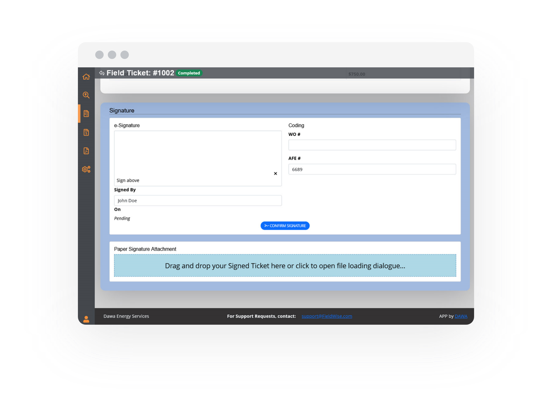 Field Tickets - Fieldwise OFS